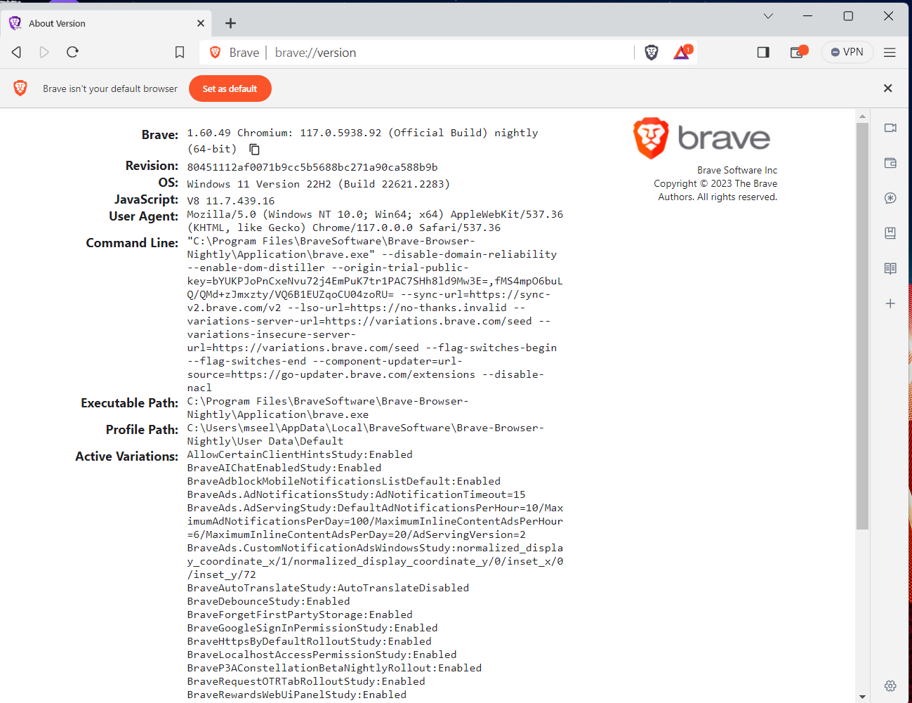 Upgrade from C117 -> C118 on Win x64 via 1.60.x - Nightly (Checking ...