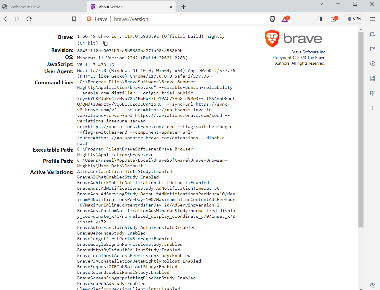 Upgrade from C117 -> C118 on Win x64 via 1.60.x - Nightly (Checking C118) · Issue #33229 · brave ...