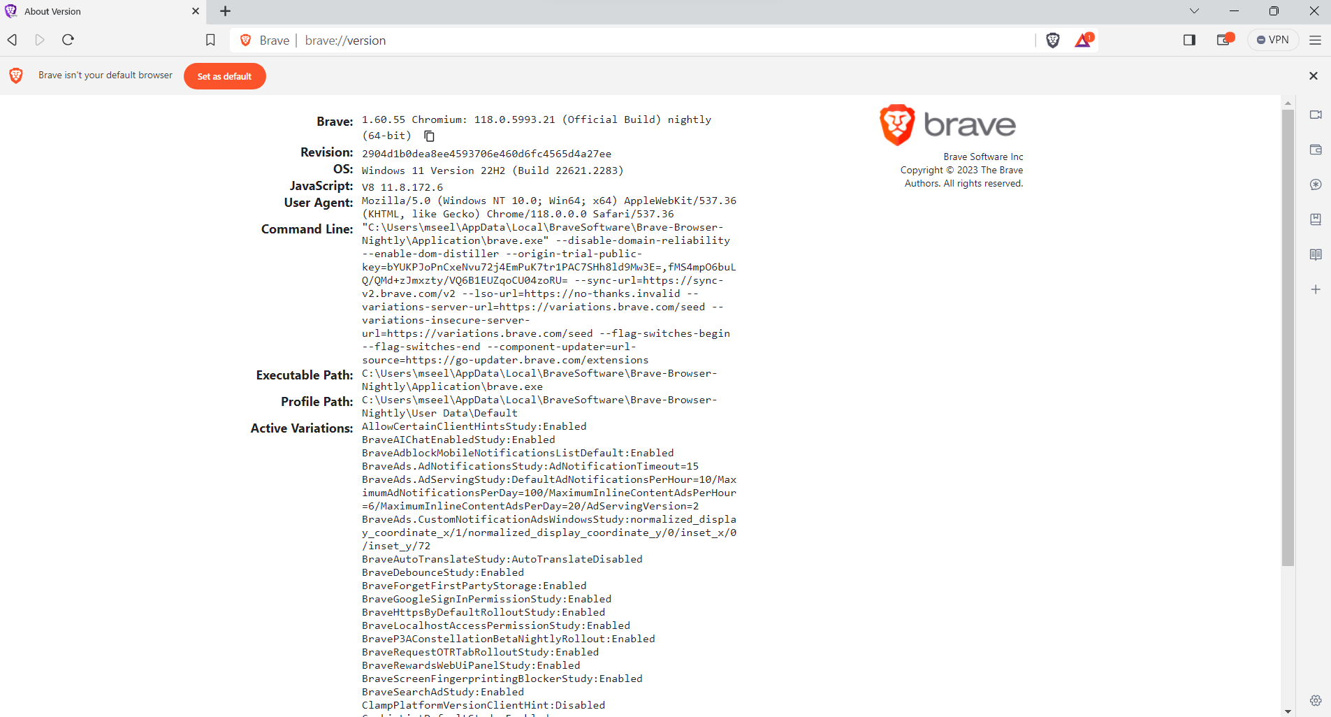 Upgrade from C117 -> C118 on Win x64 via 1.60.x - Nightly (Checking C118) · Issue #33229 · brave ...