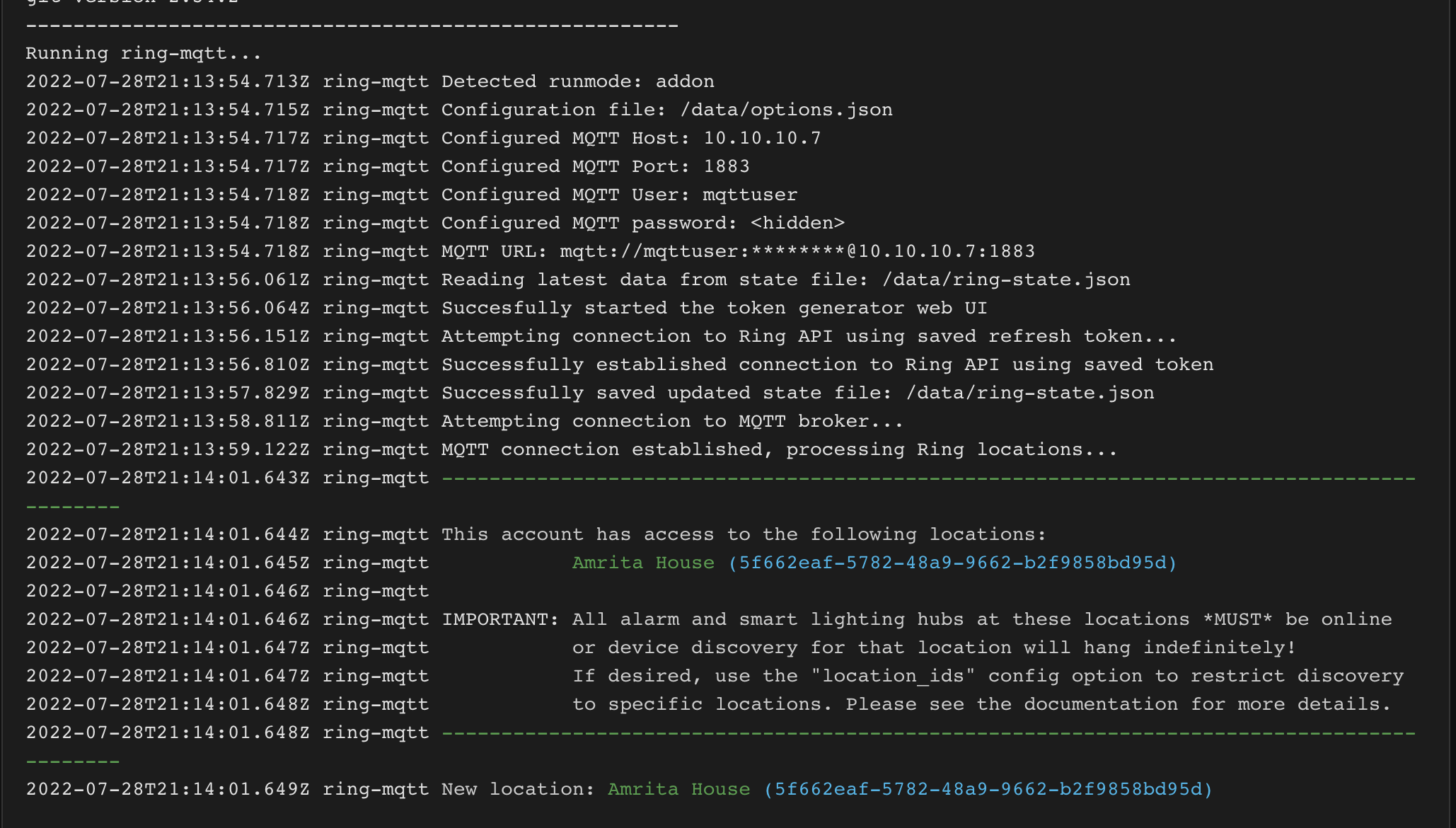 ring-mqtt-ha-addon setup · tsightler ring-mqtt · Discussion #409 · GitHub
