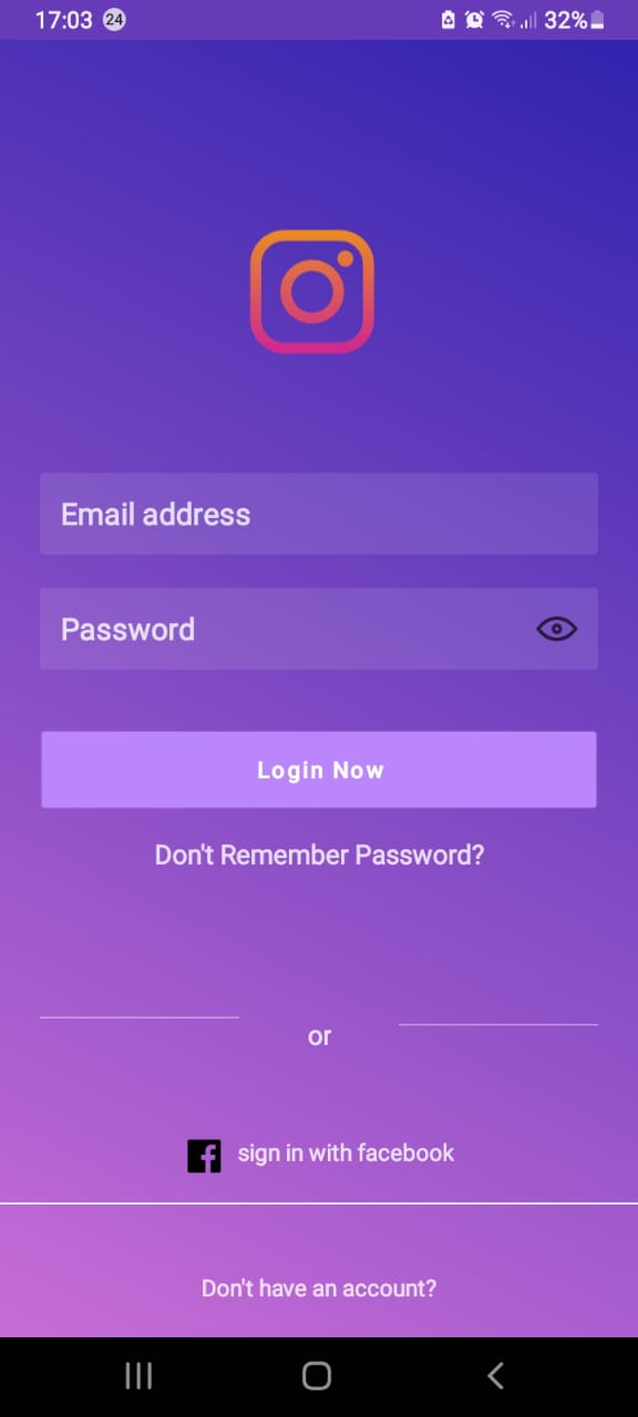 GitHub - SylvesterEmmanuel/InstagramLogin: Simple instragram like login ...