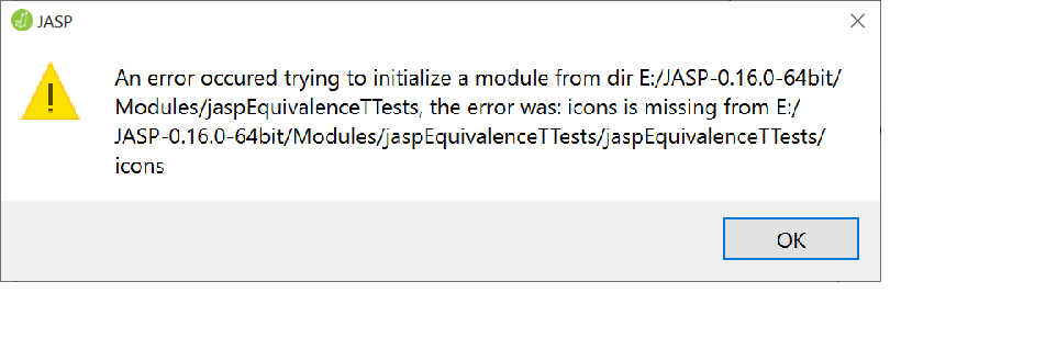 [Bug]: Error message when opening pre-installed version of JASP 0.16 on flashdrive · Issue #1585 ...