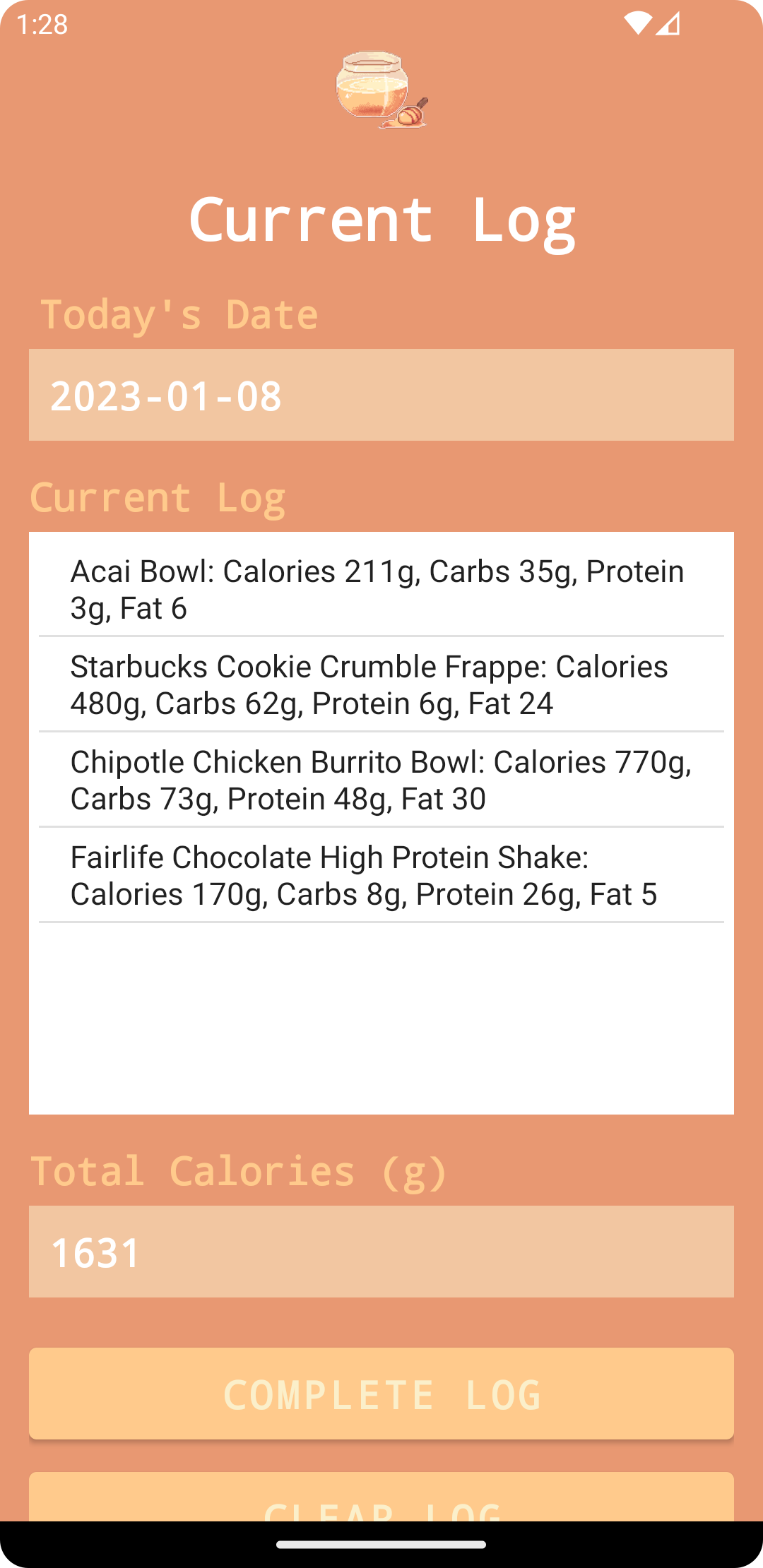 GitHub - jasmeanfernando/FoodDiary: Calorie Tracking Android Application