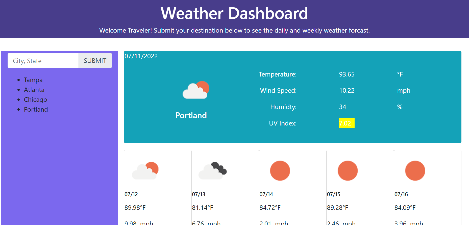GitHub - mikedotg/MG-WeatherDashboard: This is a weather app