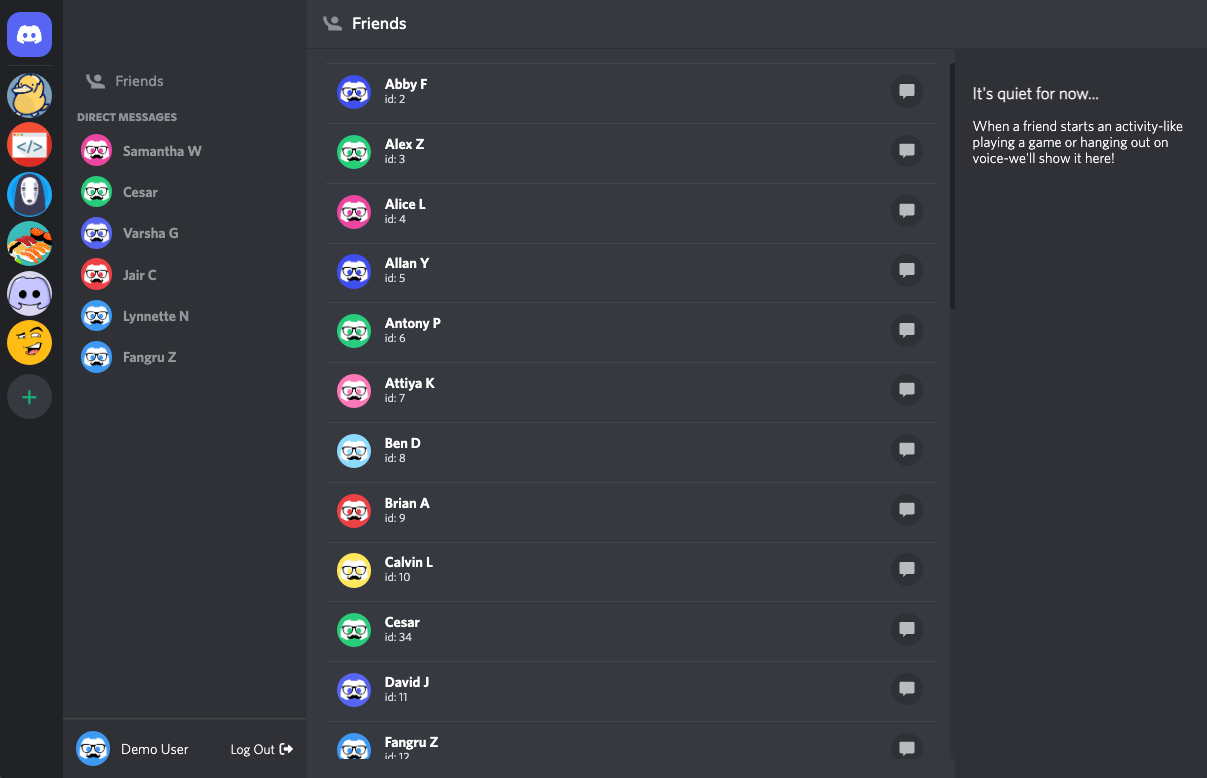 GitHub - lynnettenguyen/notDiscord