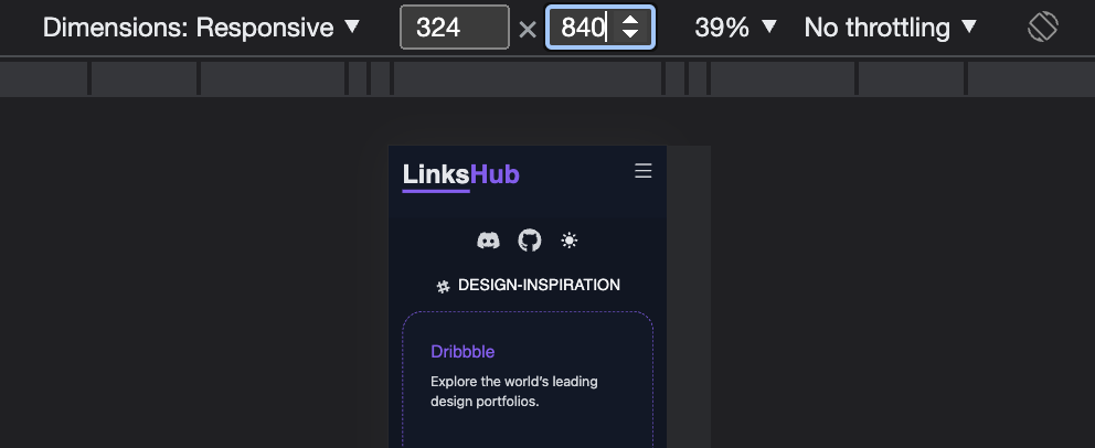 [BUG] Title Header shifting down in mobile view. · Issue #260 · rupali-codes/LinksHub · GitHub