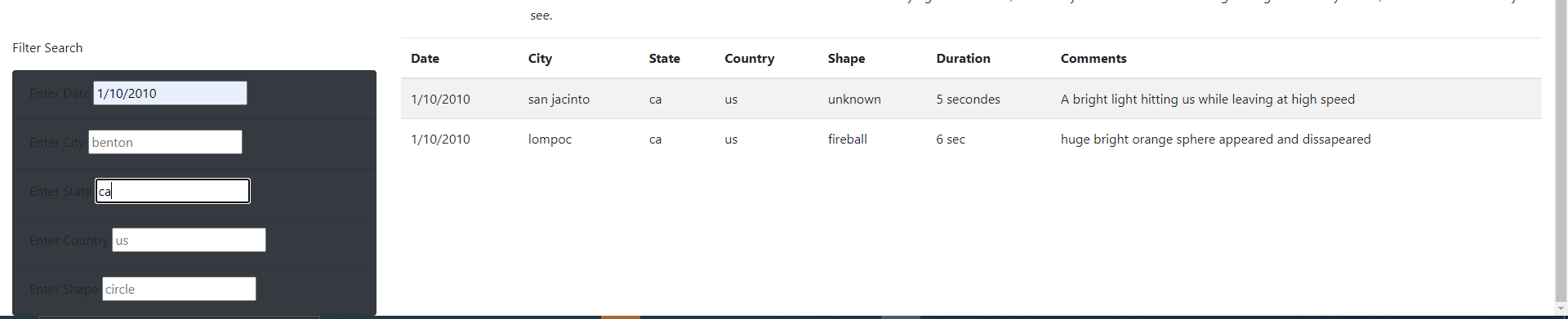 GitHub - jojosaurusrex/UFOs