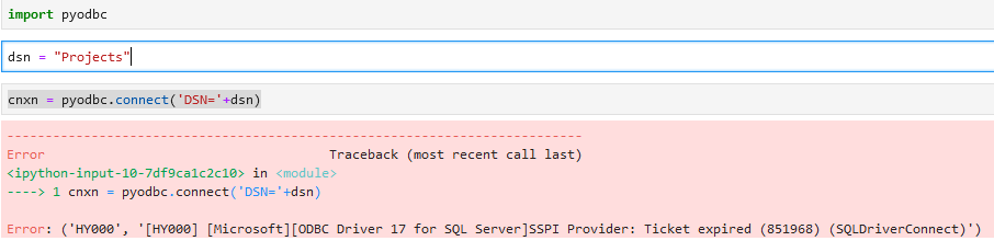 Ticket Expired Error when connecting to SQL Server from Red Hat 8 using Active DIrectory ...
