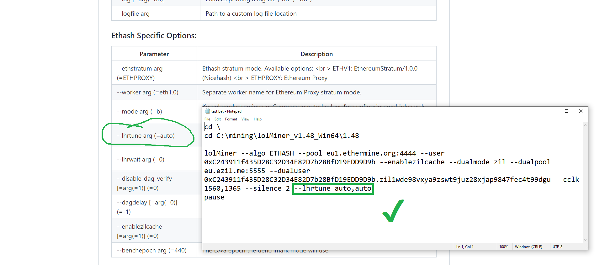 Correct Syntax/Argument for --LHR ? · Issue #1482 · Lolliedieb/lolMiner-releases · GitHub