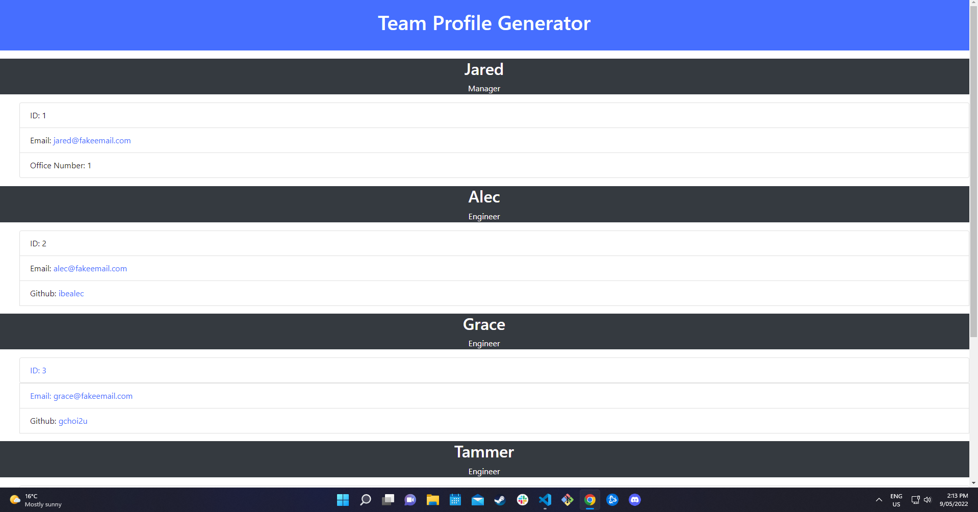 Github Androneus14 Team Profile Generator