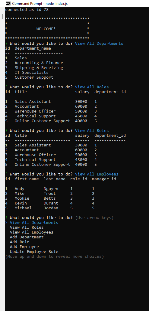 GitHub - androneus14/SQL-Employee-Tracker