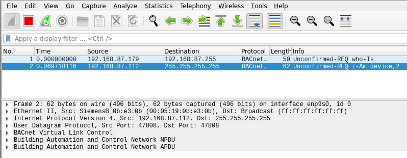 Unable to get the response to bacnet.whois() · Issue #301 · ChristianTremblay/BAC0 · GitHub