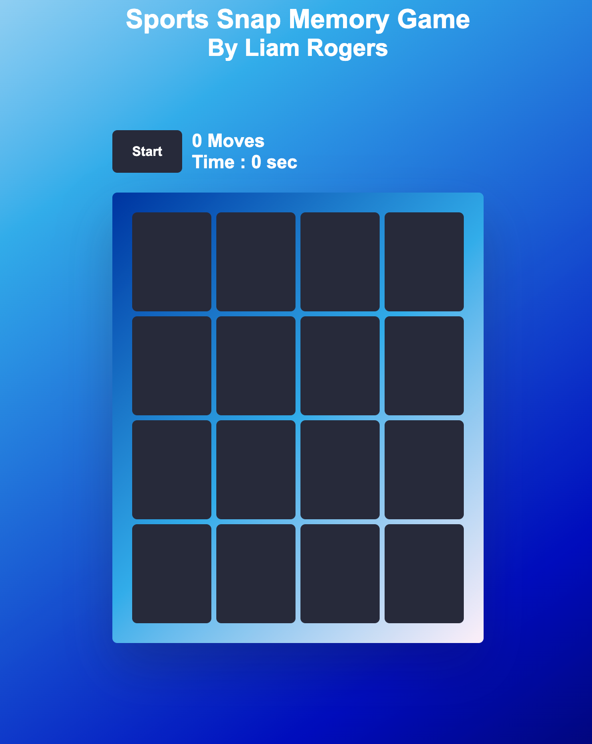 GitHub - LiamJRogers/Sports-Snap-Memory-Game
