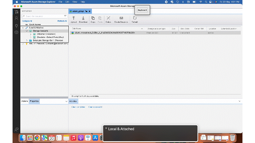 A11y_Azure Tools Storage Explorer_Signing into Azure Storage_Toggle Explorer Pane - Tree View ...
