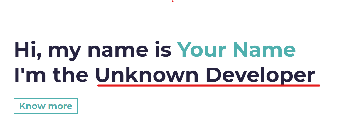 Add Dynamic text typing animation · Issue #21 · divyanshudhruv/Minifolio · GitHub