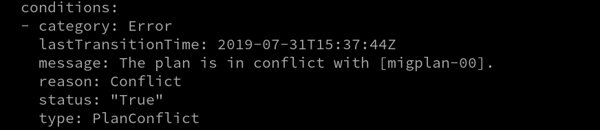 Status field not updated on a conflicting plan · Issue #412 · migtools/mig-ui · GitHub