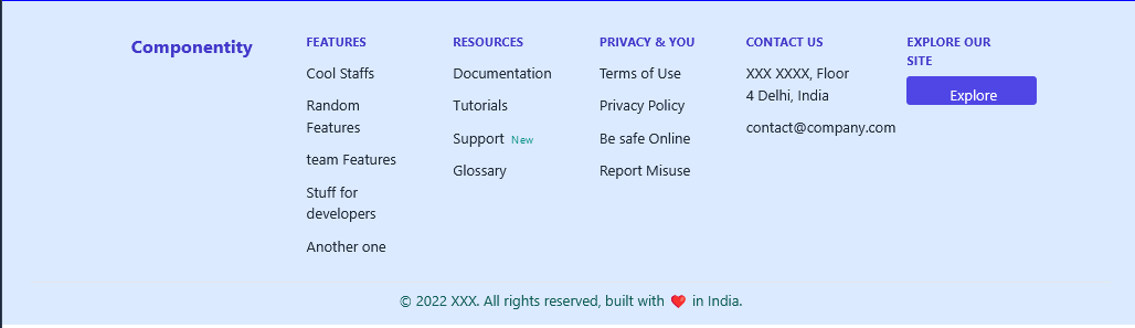 Improve Footer blue 02 · Issue #795 · Clueless-Community/seamless-ui · GitHub
