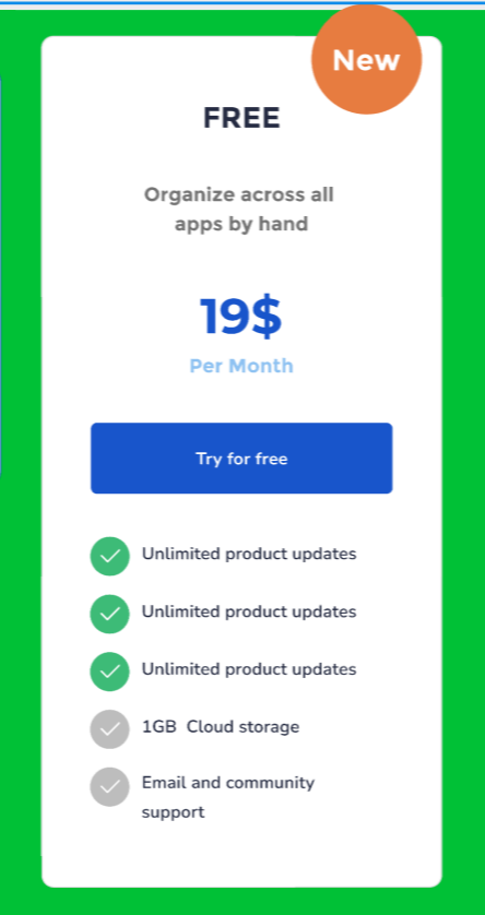 Improve Pricing Card 5 · Issue 898 · Clueless Community Seamless Ui · Github