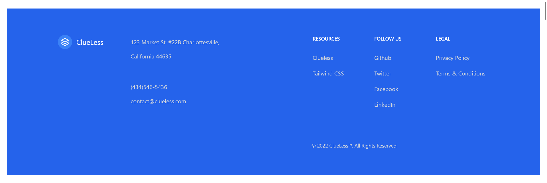 Improve Footer Blue · Issue #1350 · Clueless-Community/seamless-ui · GitHub