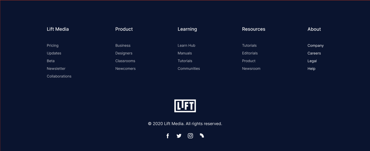 Improve Footer Dark 3 · Issue #1354 · Clueless-Community/seamless-ui ...