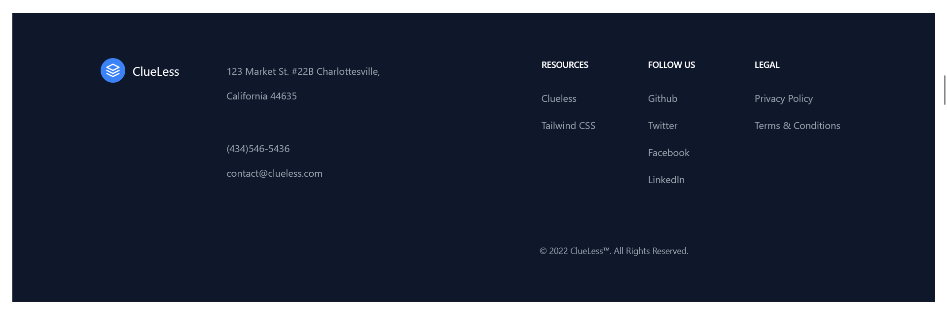 Improve Footer Dark 5 · Issue #1355 · Clueless-Community/seamless-ui · GitHub