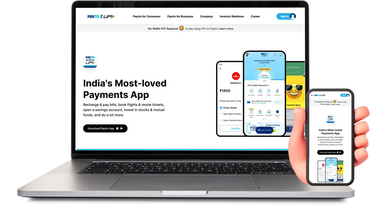 GitHub - RavindraP04/Paytm-Clone: The Best Paytm Website Clone in this World using Tailwind CSS only