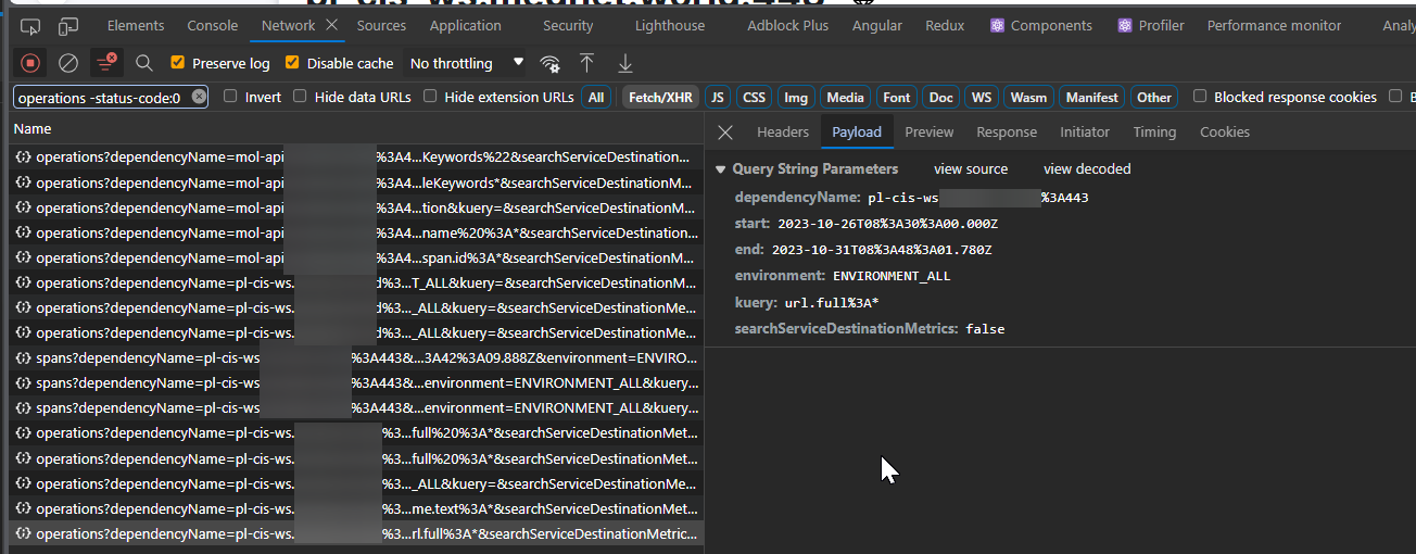 Problem Filtering Dependency Operations No Results For Queries Other