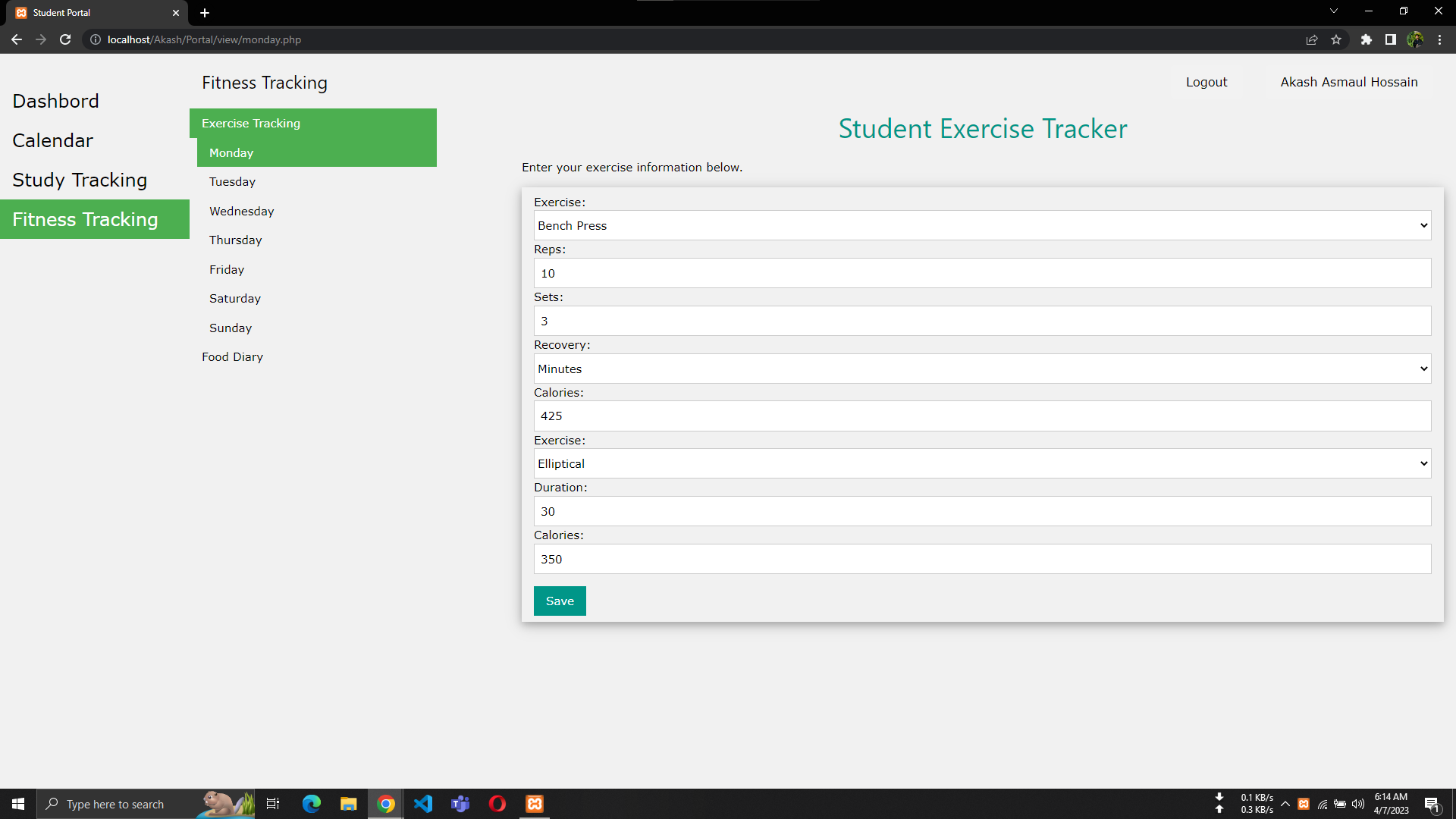 GitHub - akashasmaul/Student-Portal-Web-Development-Project