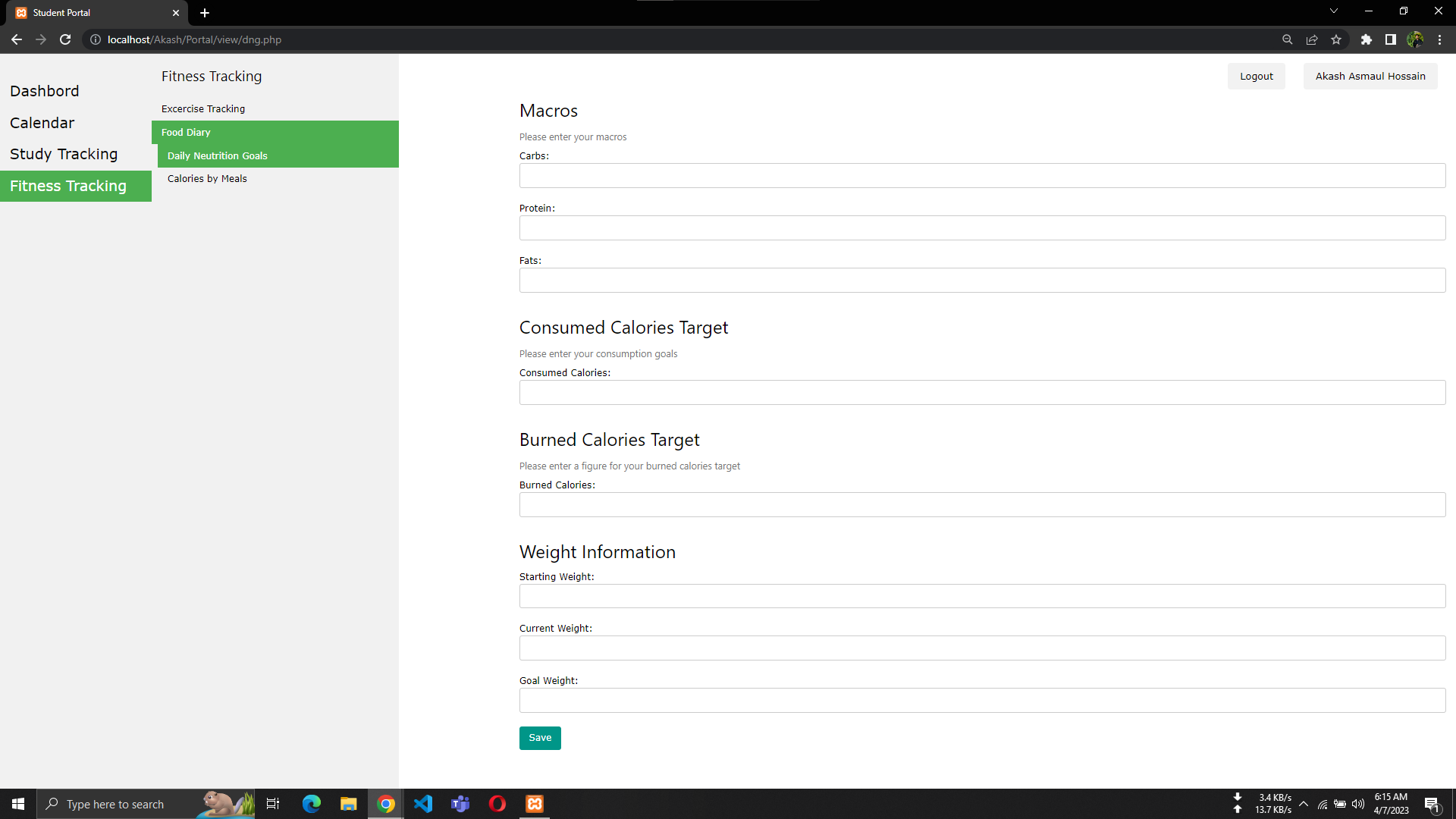 GitHub - akashasmaul/Student-Portal-Web-Development-Project