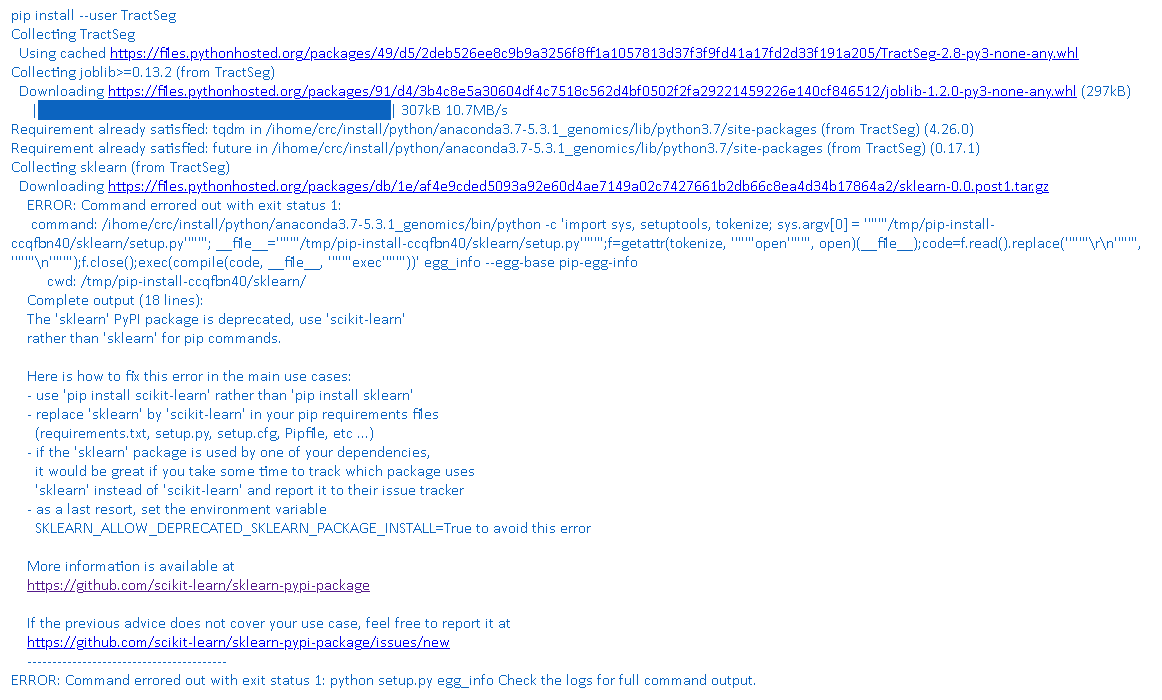 Very minor setup.py problem · Issue #234 · MIC-DKFZ/TractSeg · GitHub