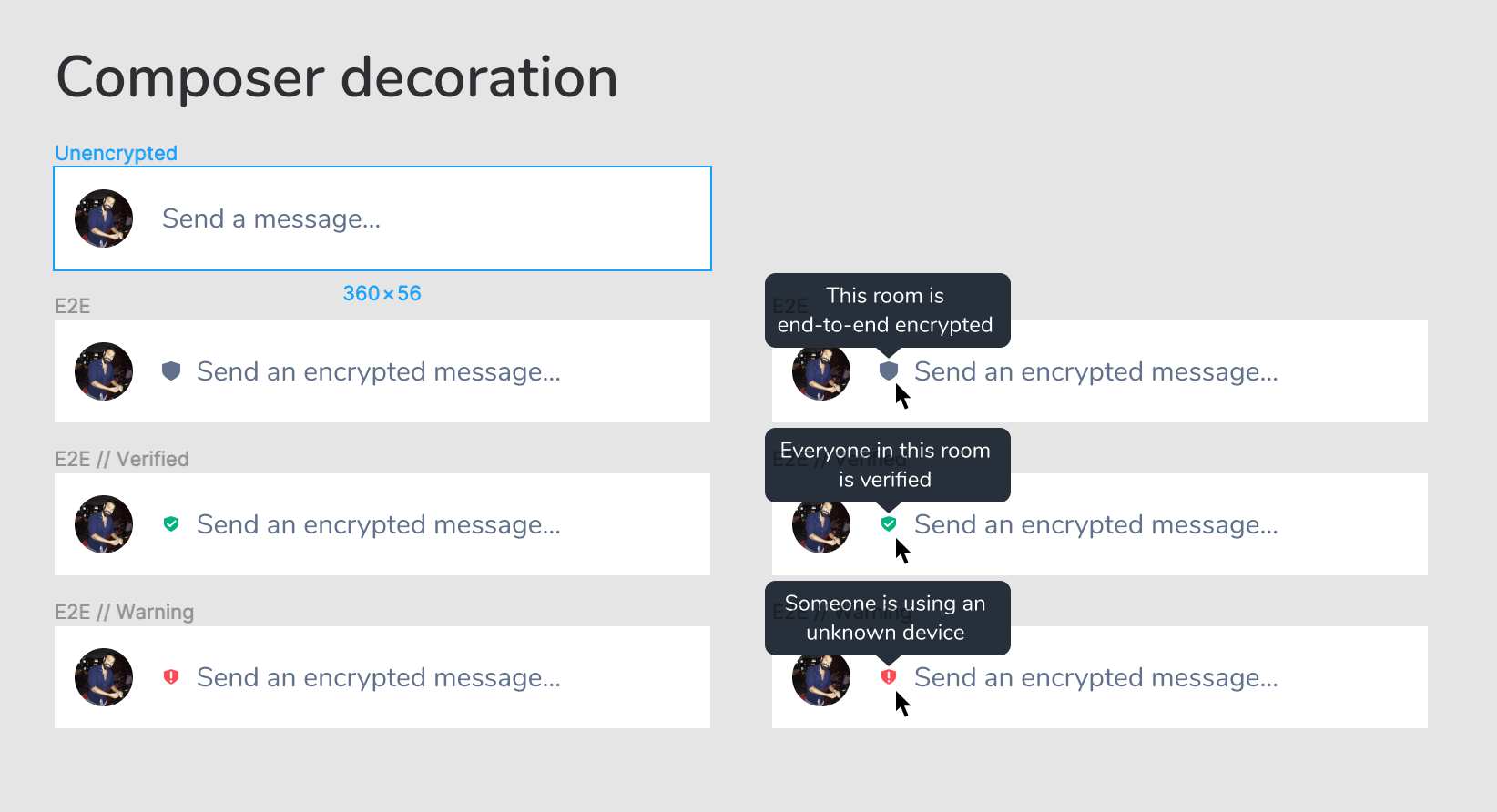 Composer decoration: shields · Issue #1077 · element-hq/element-android · GitHub
