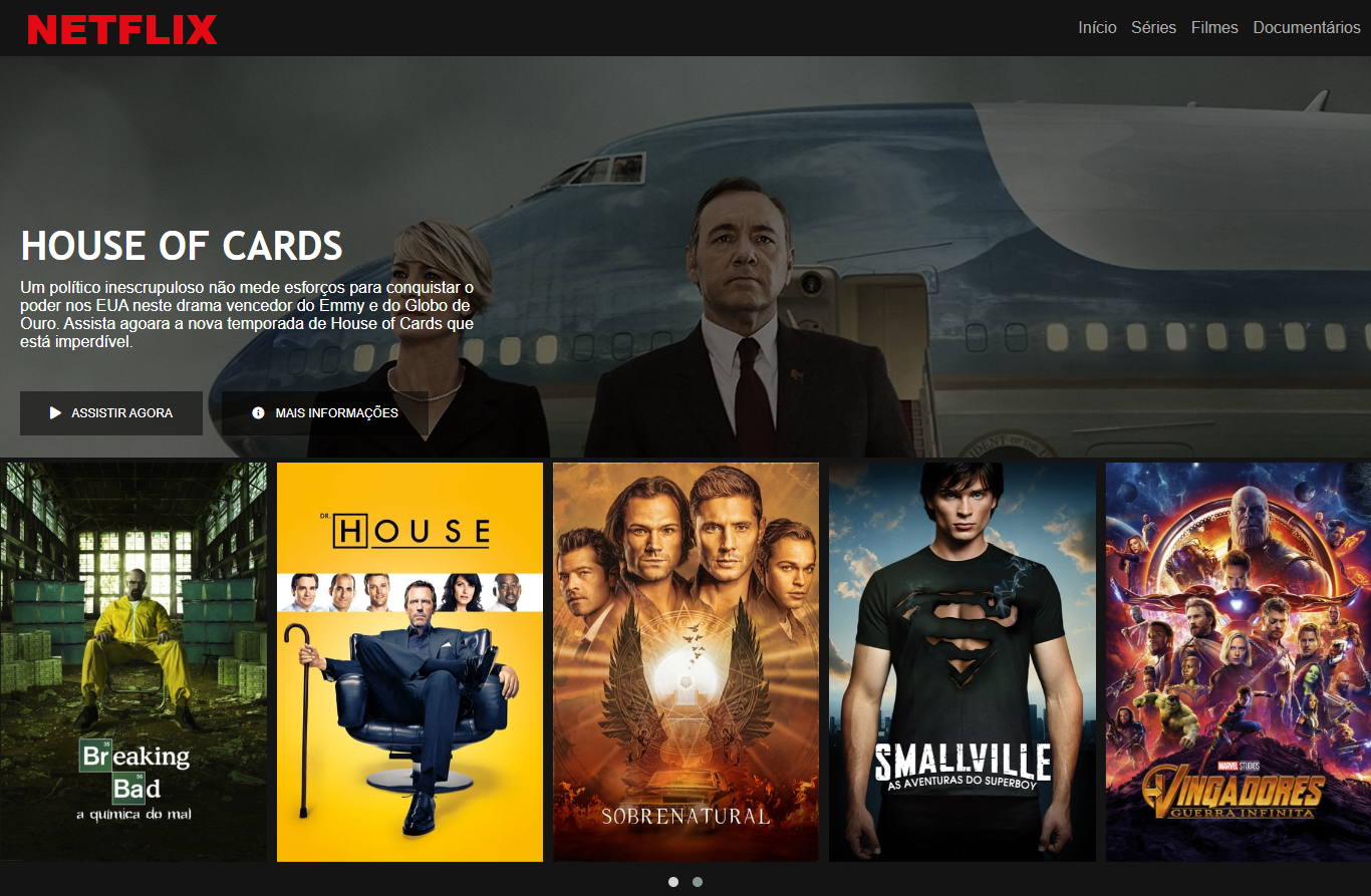 GitHub - oliveirabrunati/recriando-interface-netflix: Desafio do Bootcamp da Digital Innovation One