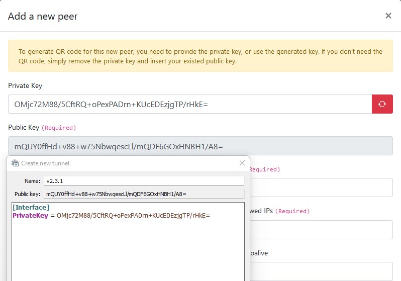 Keys matching issues · Issue #141 · donaldzou/WGDashboard · GitHub