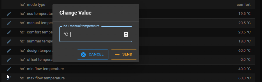 Unable To Set Values In 05 Steps Temperature In Ems Esp Webinterface · Issue 329 · Emsesp