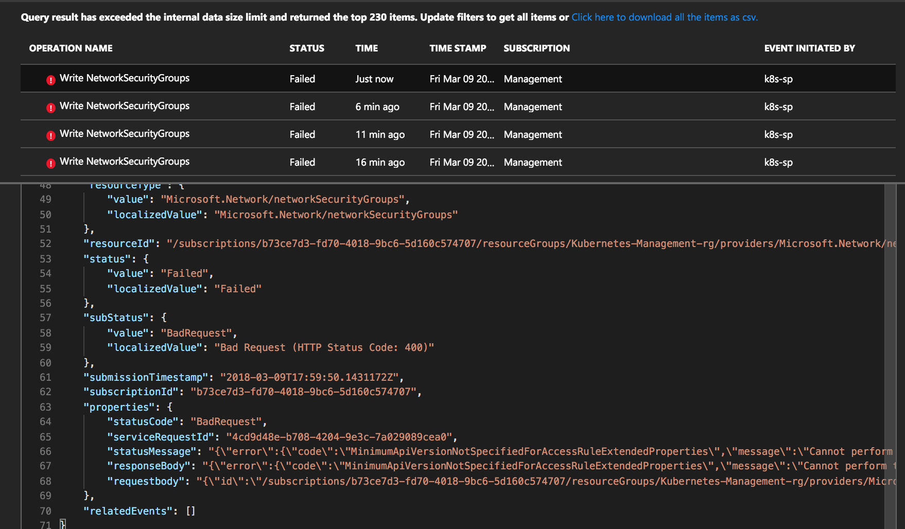 Api Version Mismatch After Portal Adjustment Of Nsg · Issue 2424 · Azureacs Engine · Github