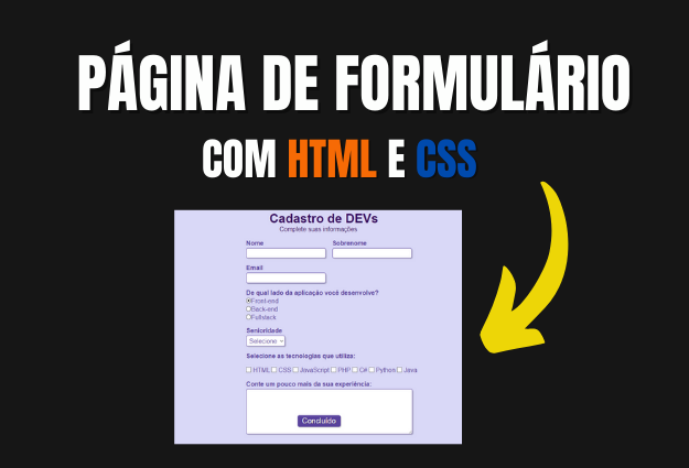 GitHub - melorayssa/formulario-web: Página de formulário com HTML e CSS