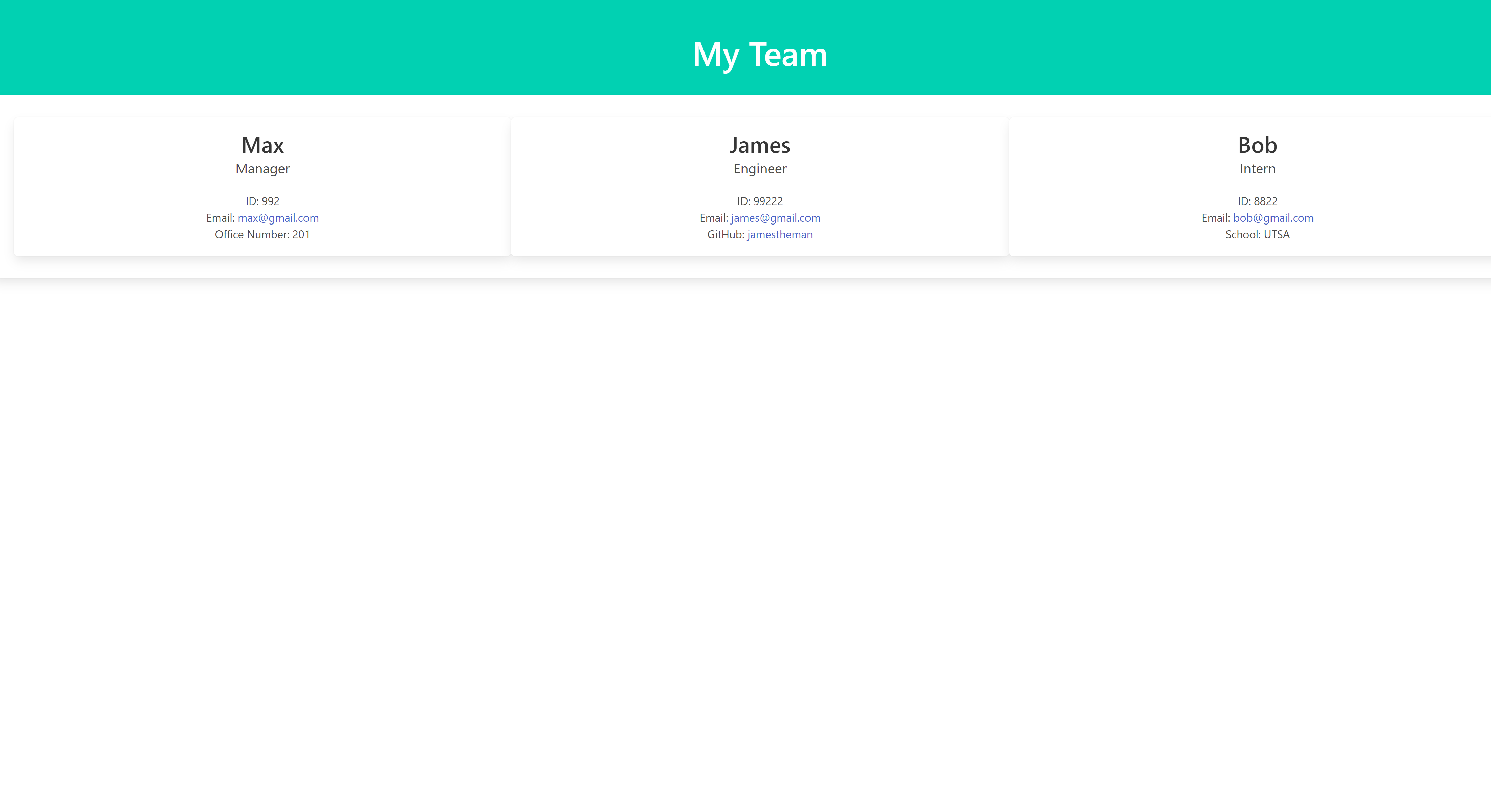 GitHub - cheryljcruz/team-profile-generator