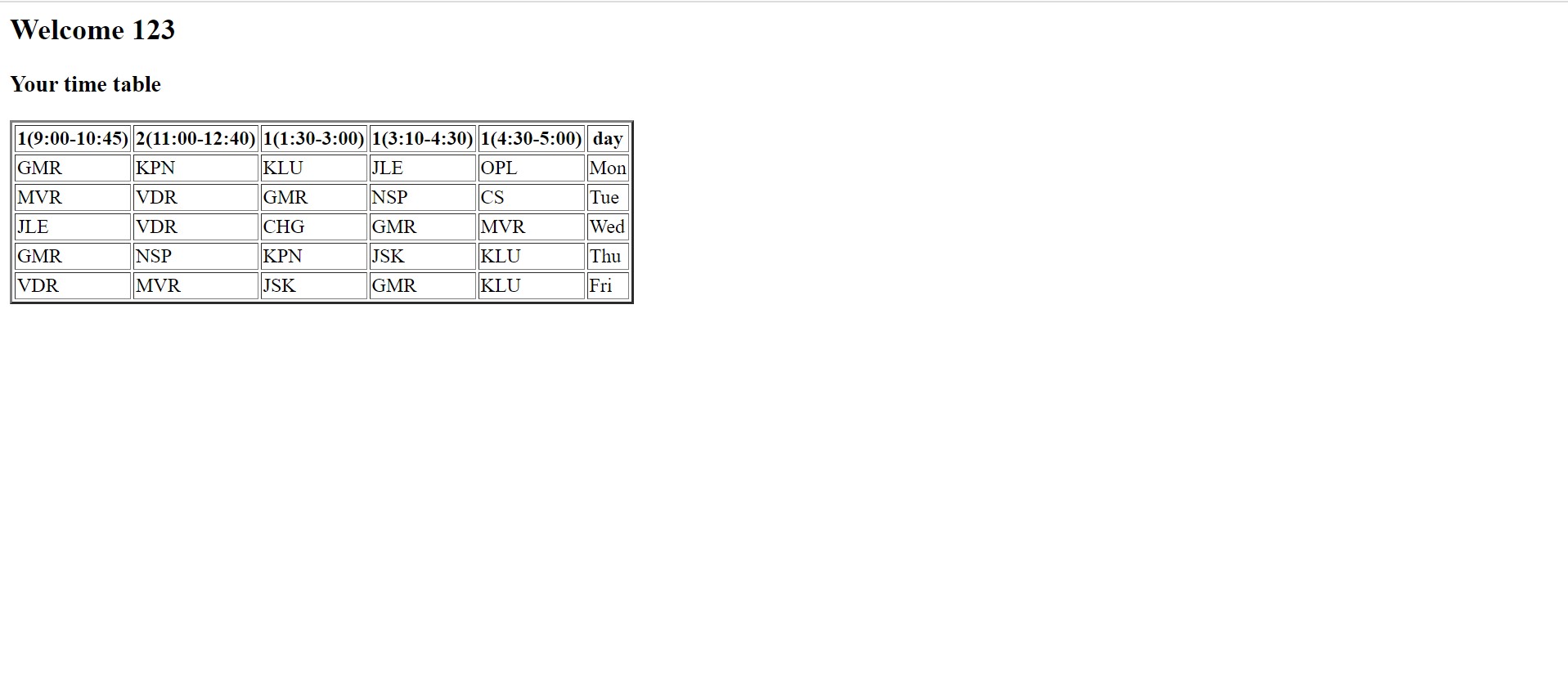 GitHub - Dinesh-78/simple-time-table-generator