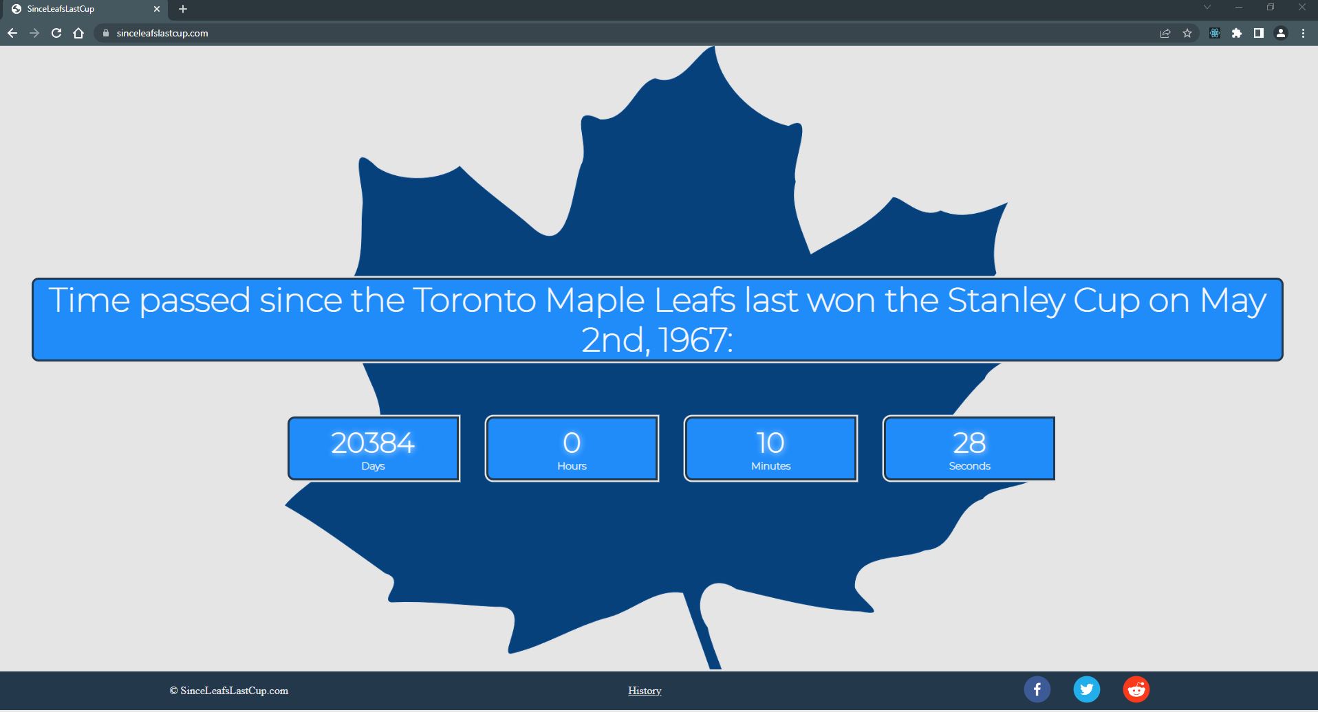 GitHub - daviskj/leafs-timer
