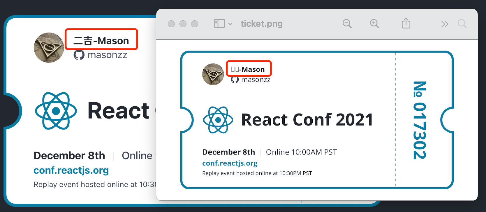 React Conf Ticket Download Dont Support Chinese · Issue 4078 · Reactjsreactdev · Github