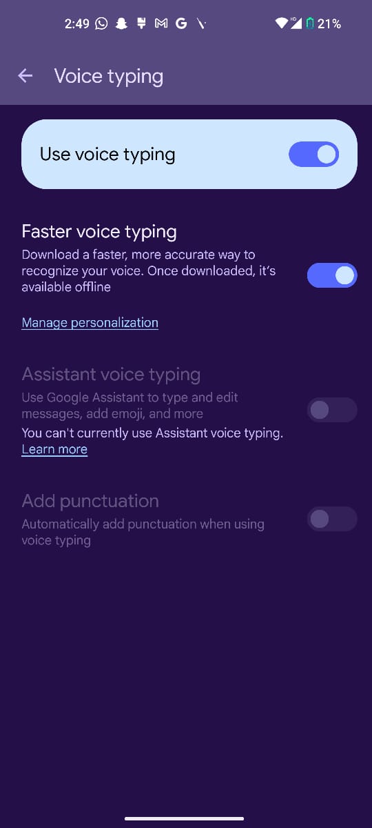 Assistant Voice typing Doesnt work. · Issue #221 · Kingsman44/Pixelify · GitHub
