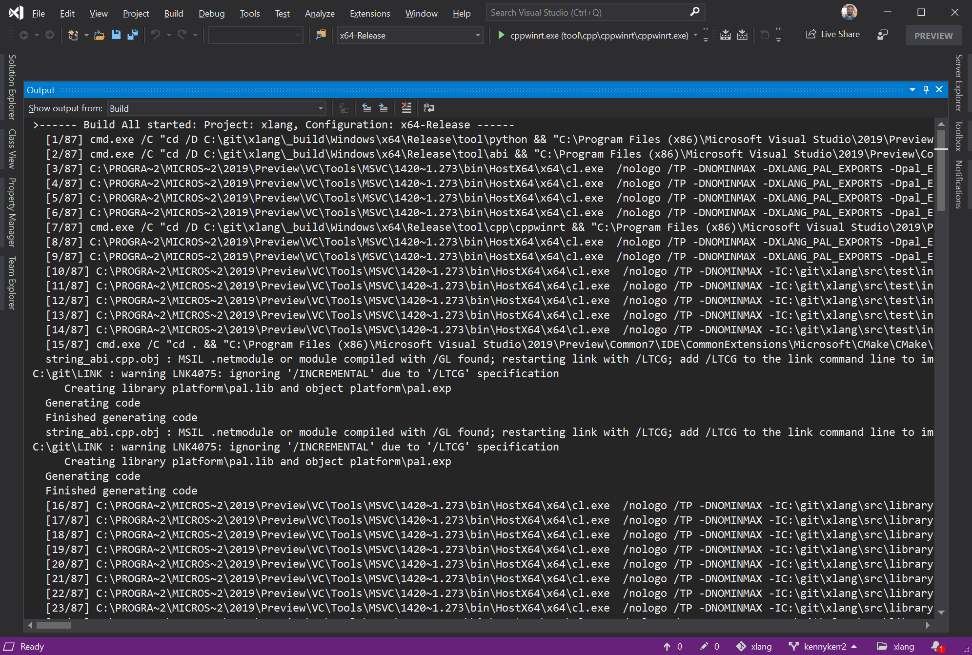 xlang cmake builds are unreliable · Issue #149 · microsoft/xlang · GitHub