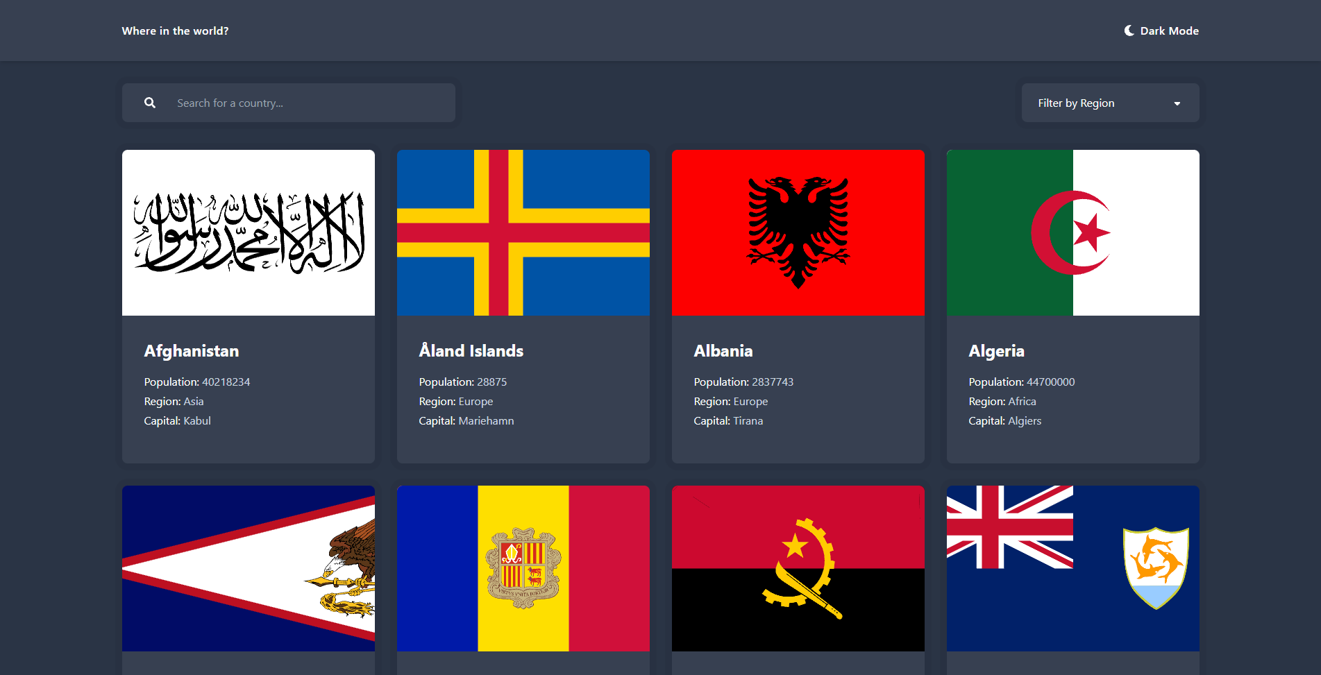 GitHub - RedouaneAjgagal/rest-countries: Country Details App. Find all the details about any ...