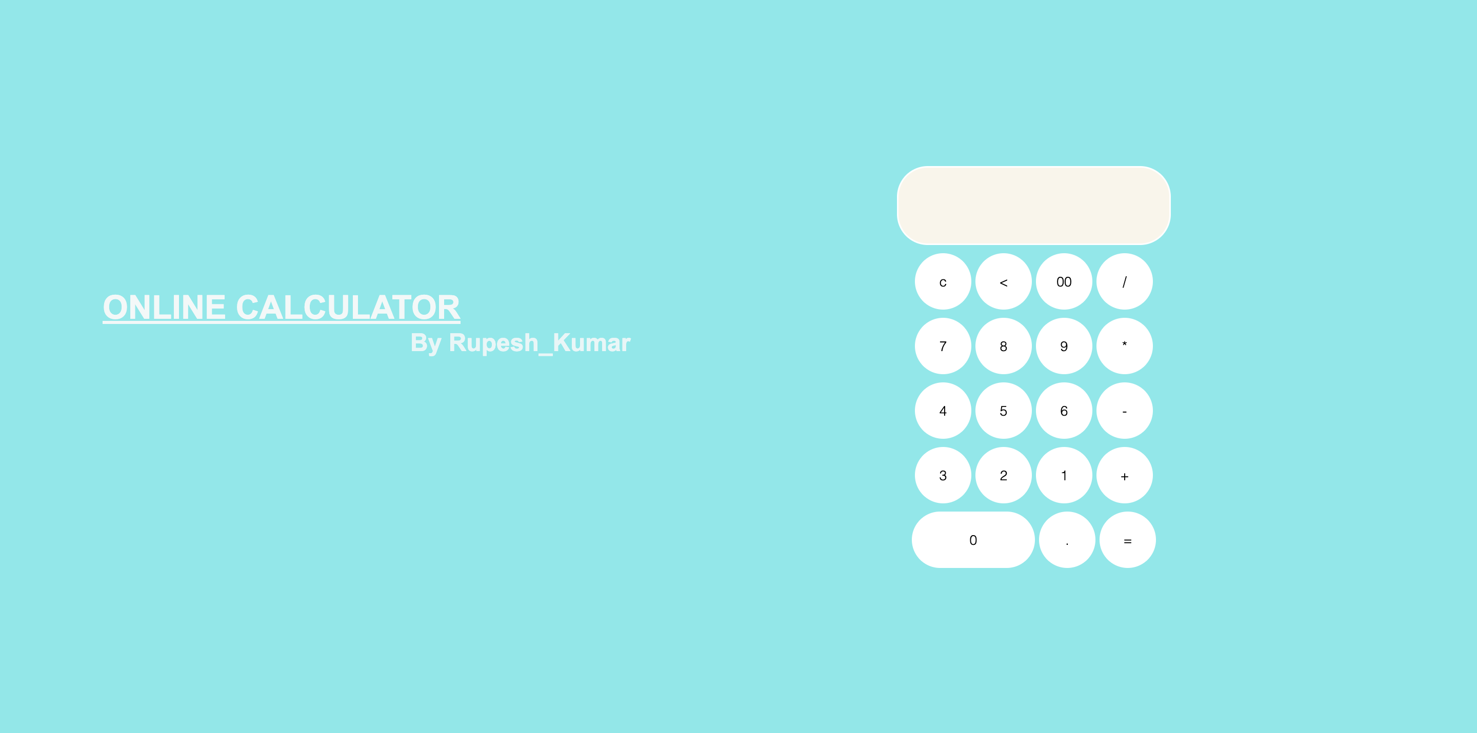 GitHub - Rupeshkumar4/Calculator: A Digital Calculator