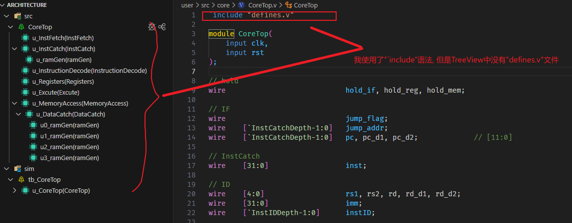 [0.3.0 beta] 由于插件不能分析出使用了"include"语法, 从而导致Sim失败 · Issue #5 · Digital-EDA/Digital-IDE · GitHub