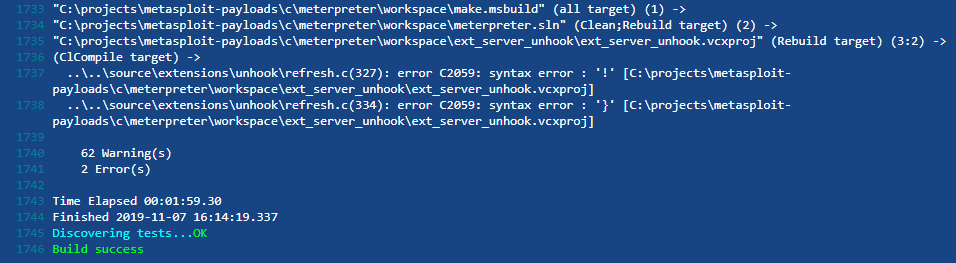 CI doesn't fail if syntax errors are present in PR · Issue #367 · rapid7/metasploit-payloads ...