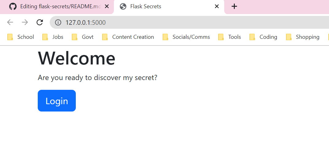 GitHub - jhenac/flask-secrets: Simple login website using bootstrap-flask.