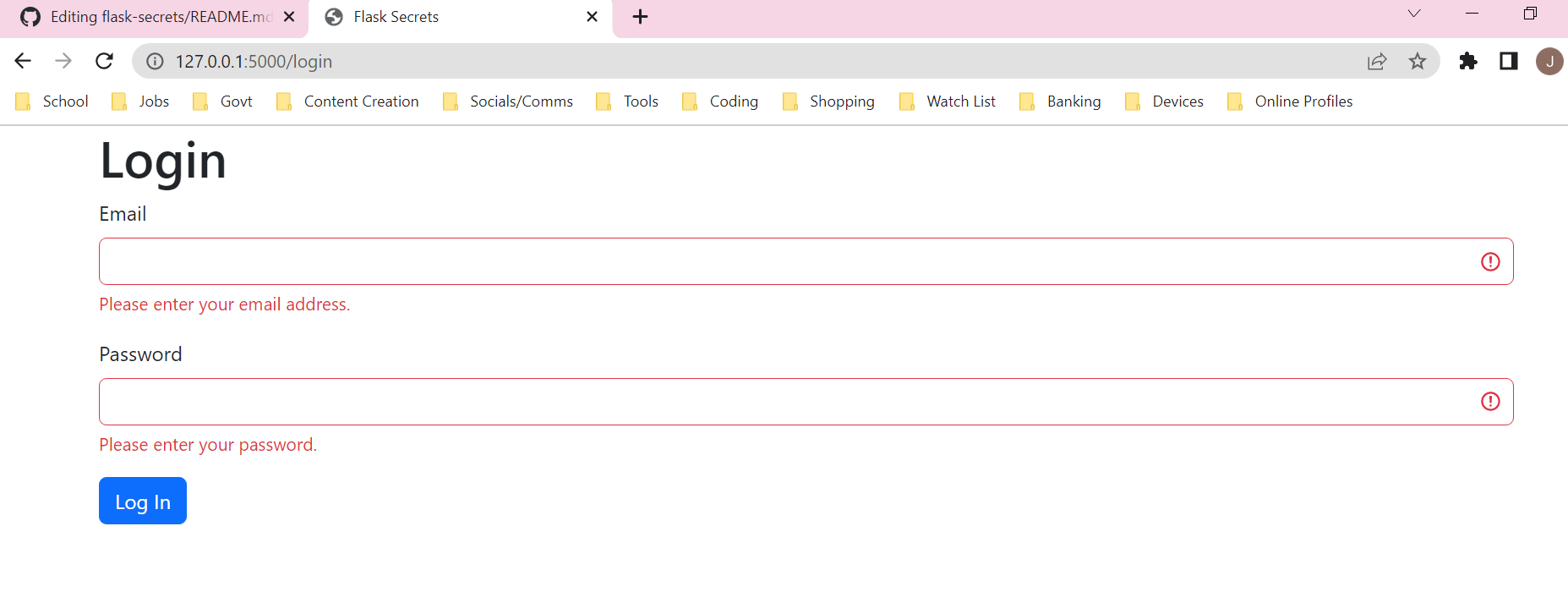 GitHub - jhenac/flask-secrets: Simple login website using bootstrap-flask. GitHub - jhenac/flask-secrets: Simple login website using bootstrap-flask.
