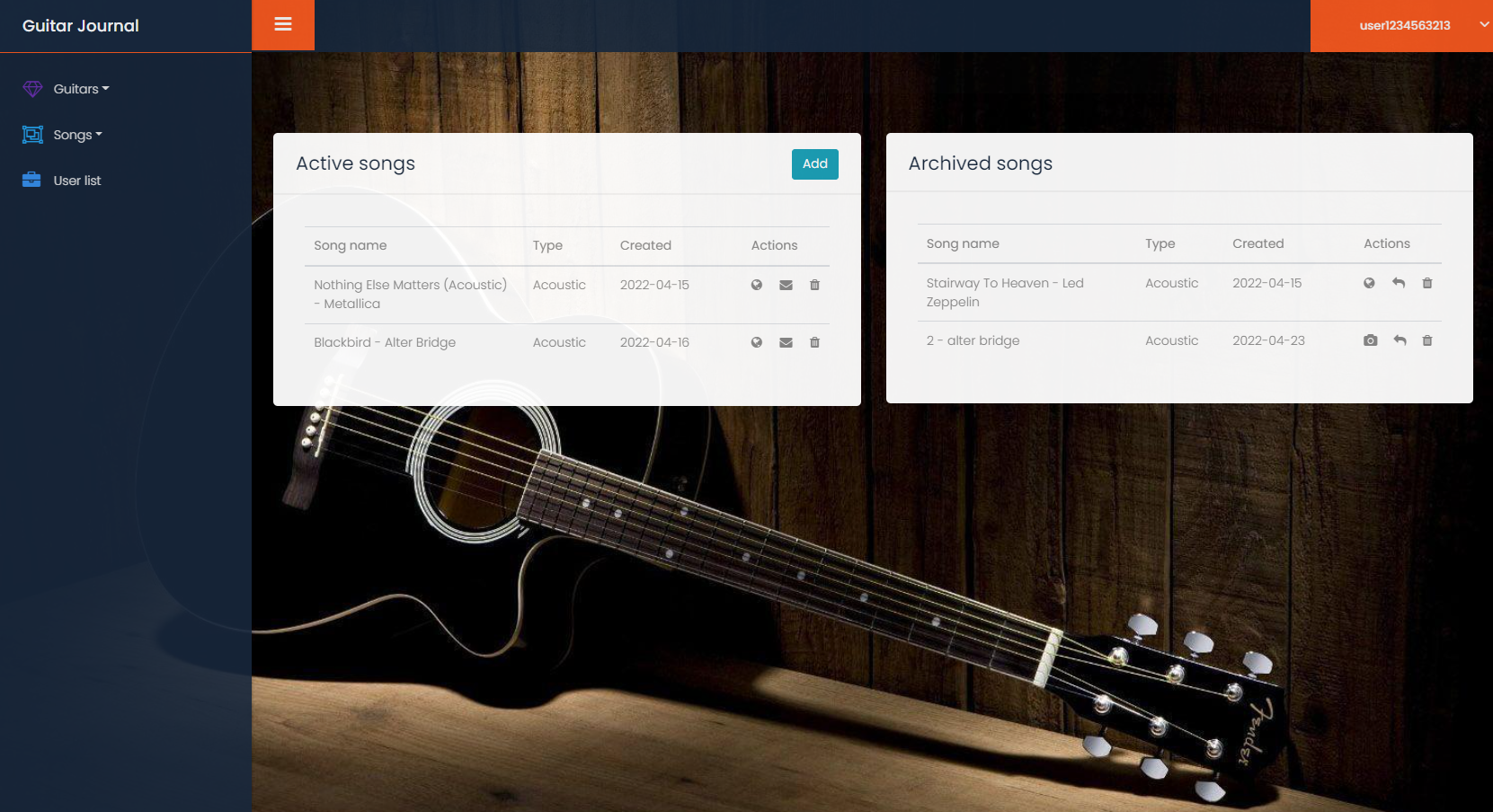 GitHub - JacekPad/GuitarJournal: Guitar journal is an application where you can save your ...