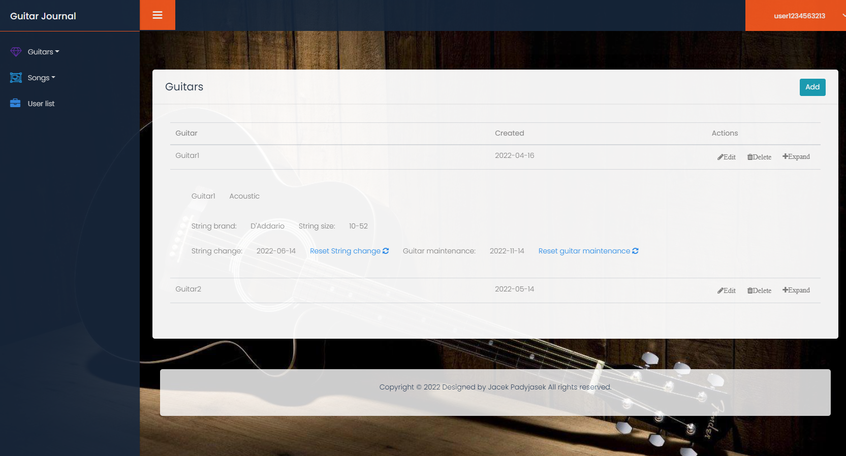 GitHub - JacekPad/GuitarJournal: Guitar journal is an application where you can save your ...